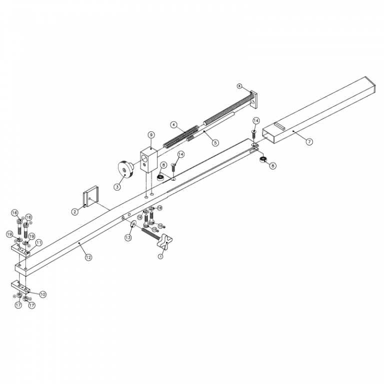 CR-36931-A S&S Pusher Assembly (No Chains) - Corrugated Replacements, Inc.